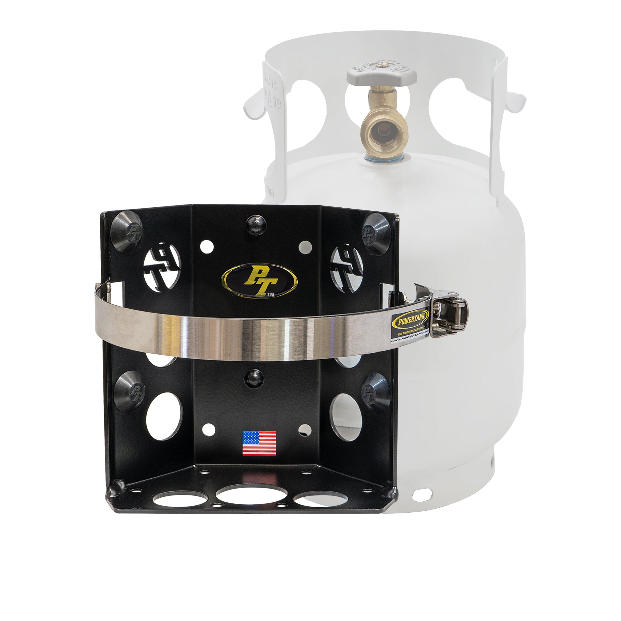 Teton LOCKER Propane Tank Bracket for 5 lb LP Bottle 8 in Diameter ...