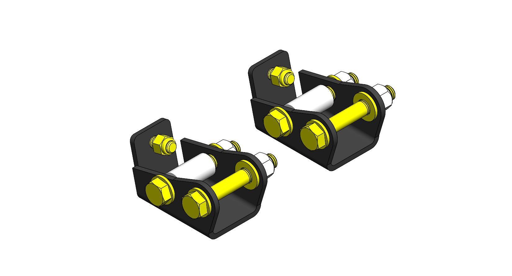 Jeep Wrangler Rear Shock Extensions For 97-06 Wrangler TJ/LJ Clayton O ...